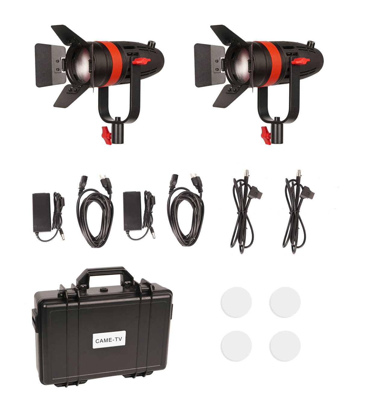 2 Pcs CAME-TV Boltzen 55w Fresnel Focusable LED Bi-Color Kit | 5TV.JP